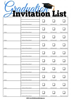Who Do You Invite to Graduation - Life is Sweeter By Design
