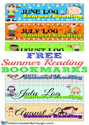 Summer Reading Bookmarks to Keep Kids Reading - Life is Sweeter By Design