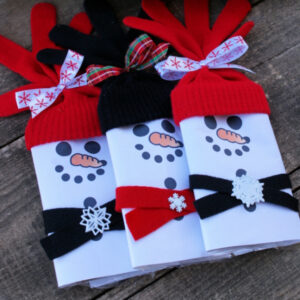 Microwave Popcorn Snowman Wrapper Craft - Life is Sweeter By Design