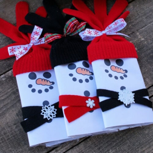 Microwave Popcorn Snowman Wrapper Craft - Life is Sweeter By Design