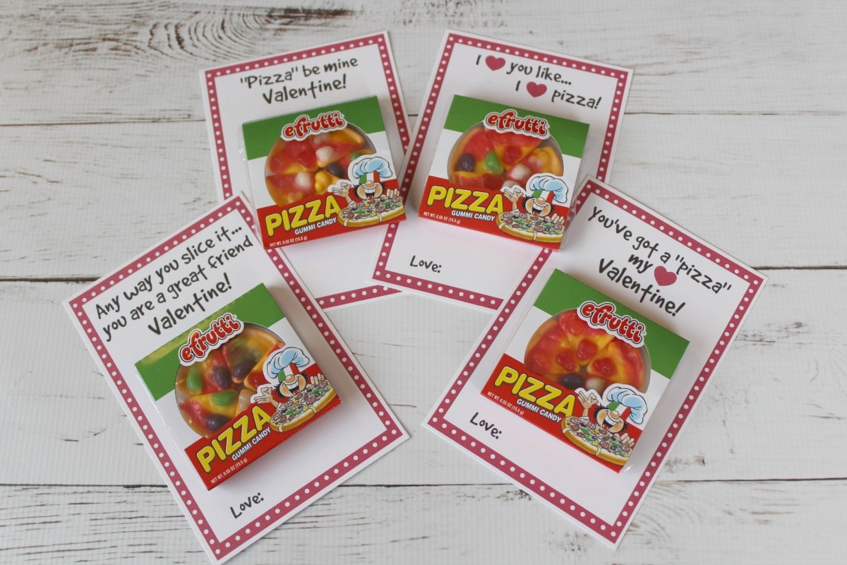 Free Printable Pizza Valentines - Life is Sweeter By Design