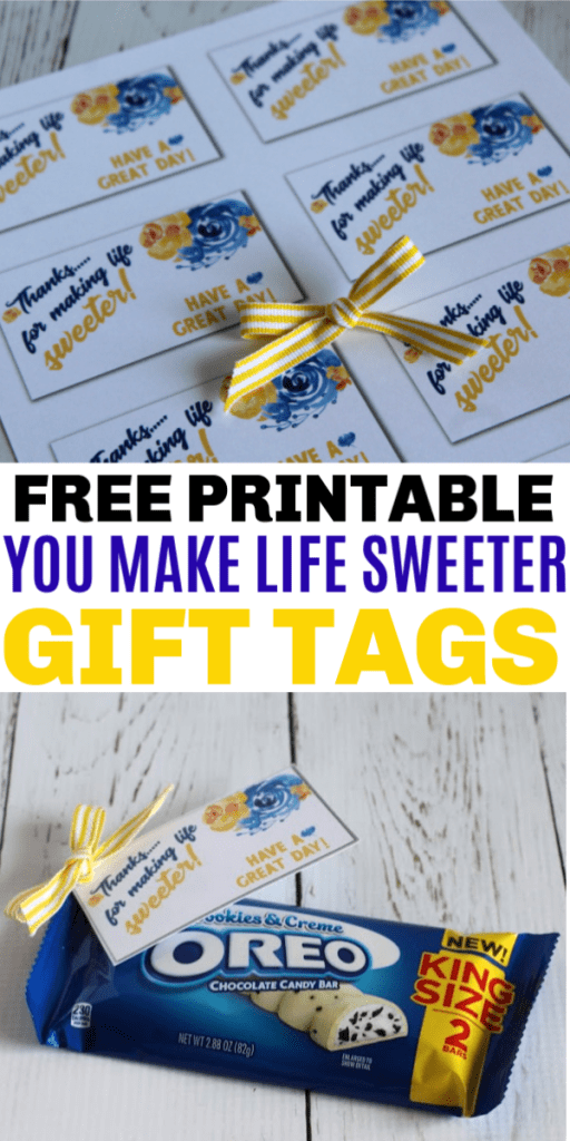 You Make My Life Sweeter Gift Tag - Life is Sweeter By Design