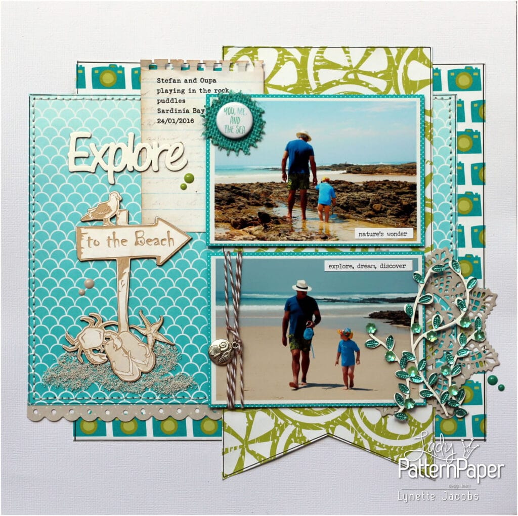 21+ Beach Scrapbook Layouts You Will Love - Life is Sweeter By Design