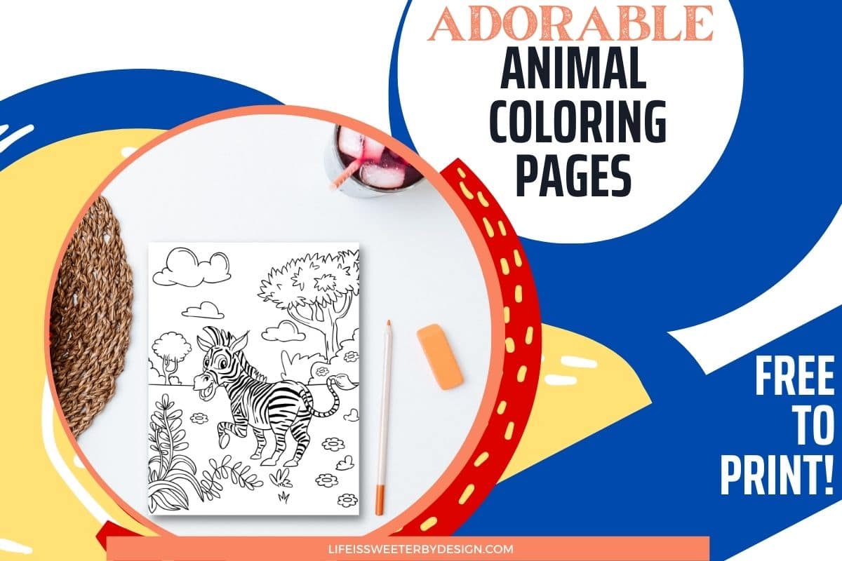 Cute Animals Coloring Pages (free!) - Life is Sweeter By Design