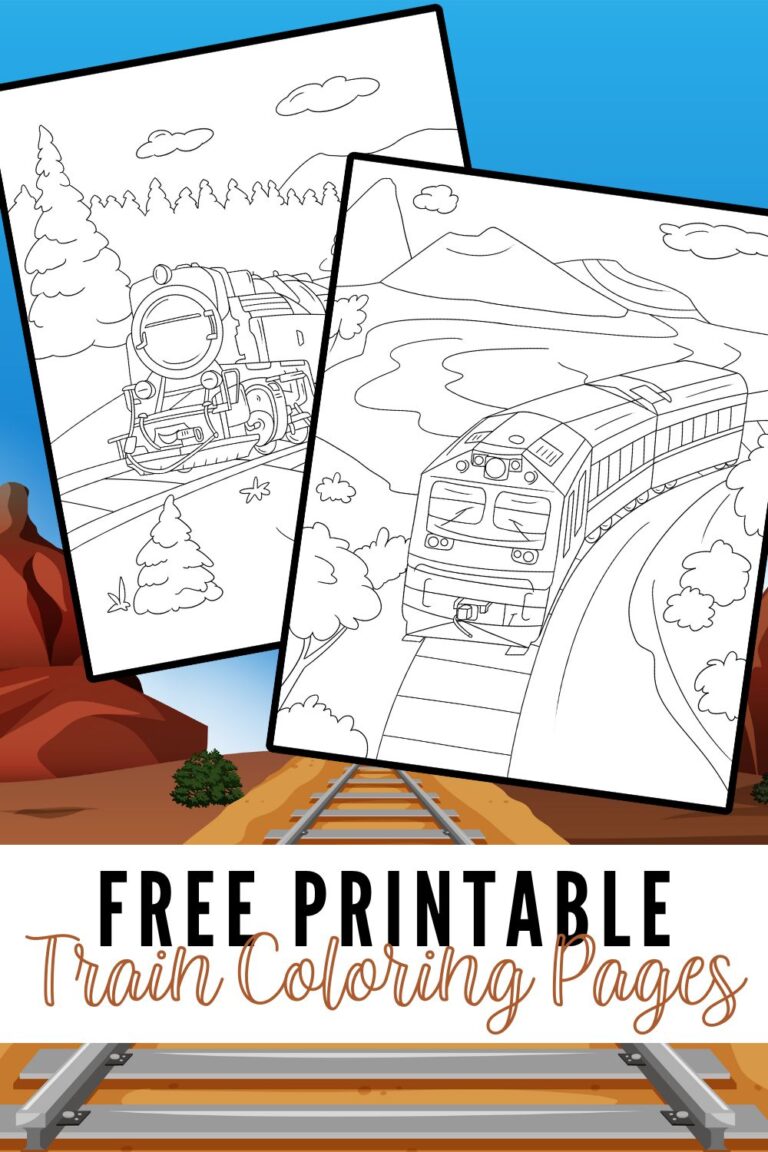 Free Printable Train Coloring Pages for Kids & Adults - Life is Sweeter ...