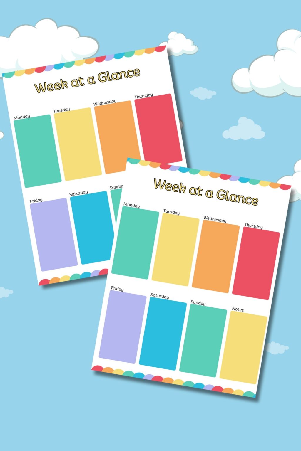 Free Week at Glance Printable PDF to Print at Home - Life is Sweeter By ...
