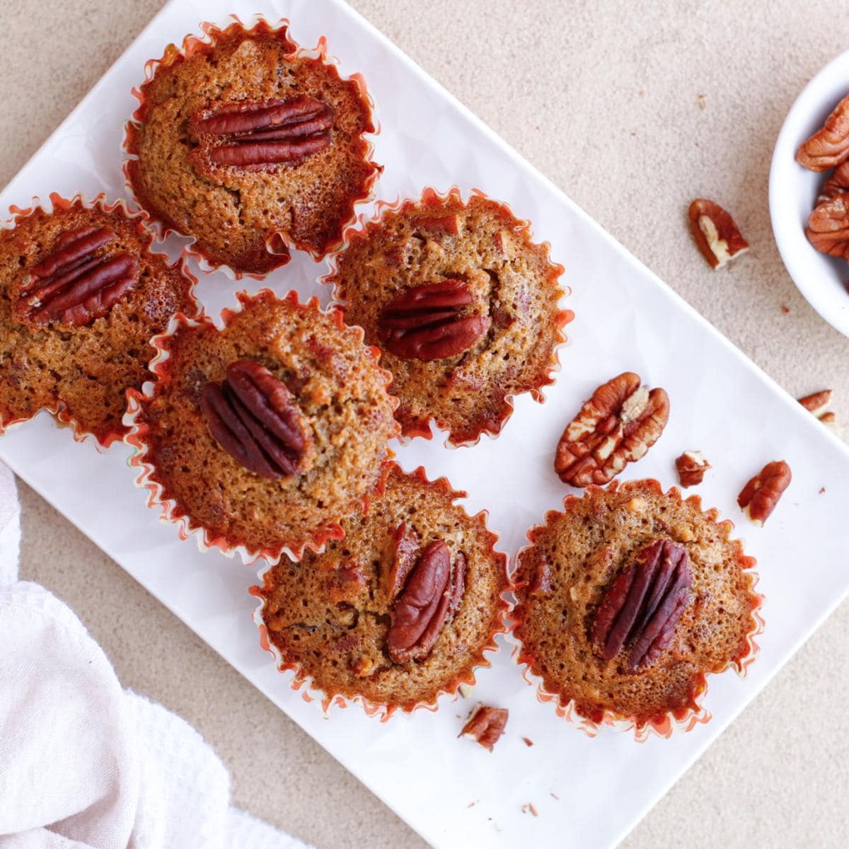 Individual 5 Ingredient Pecan Pie Muffins - Life is Sweeter By Design
