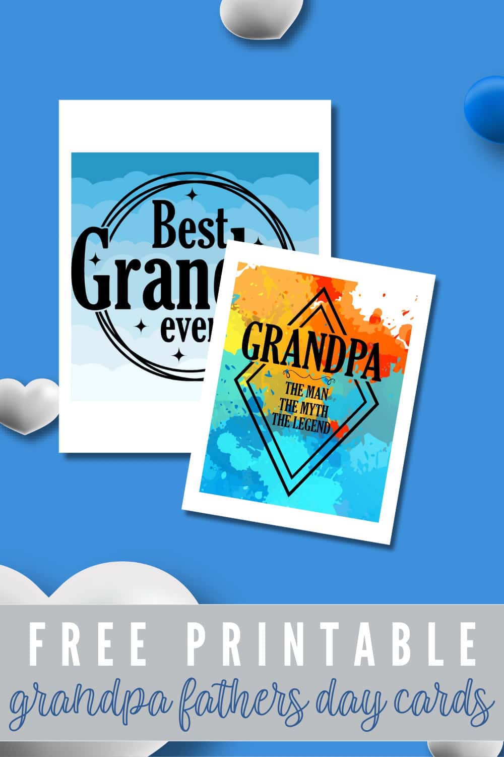 Free Printable Grandpa Fathers Day Cards for Kids - Life is Sweeter By ...