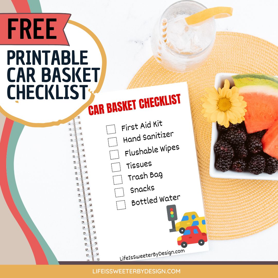 Car Basket Helps Busy Families Be Prepared - Life is Sweeter By Design