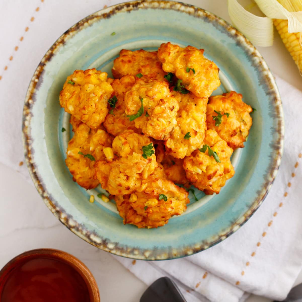 Crispy Homemade Air Fryer Corn Nuggets Recipe - Life is Sweeter By Design