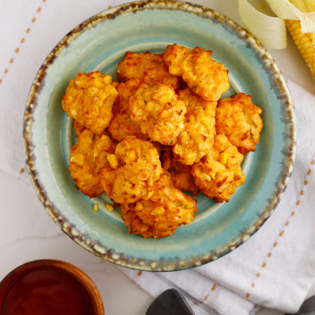 Crispy Homemade Air Fryer Corn Nuggets Recipe - Life is Sweeter By Design