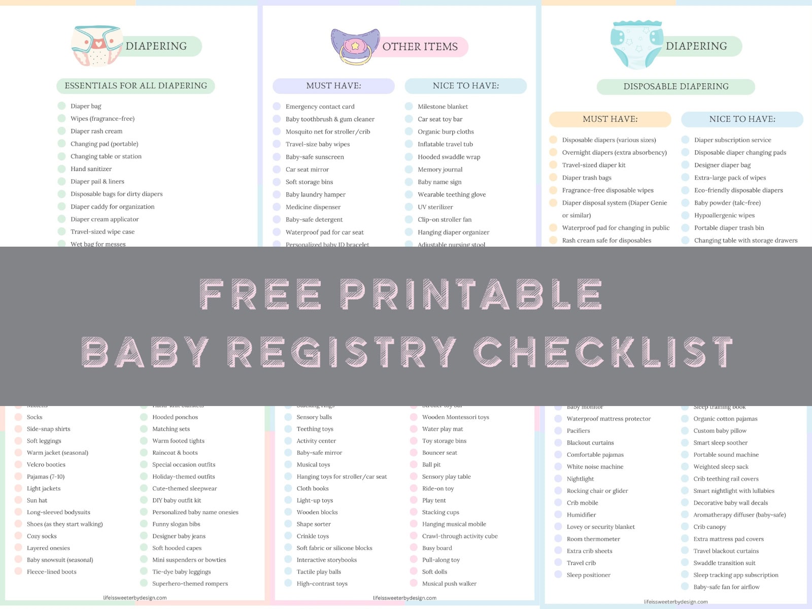 Baby Registry Etiquette and a Printable Baby Registry Checklist - Life ...