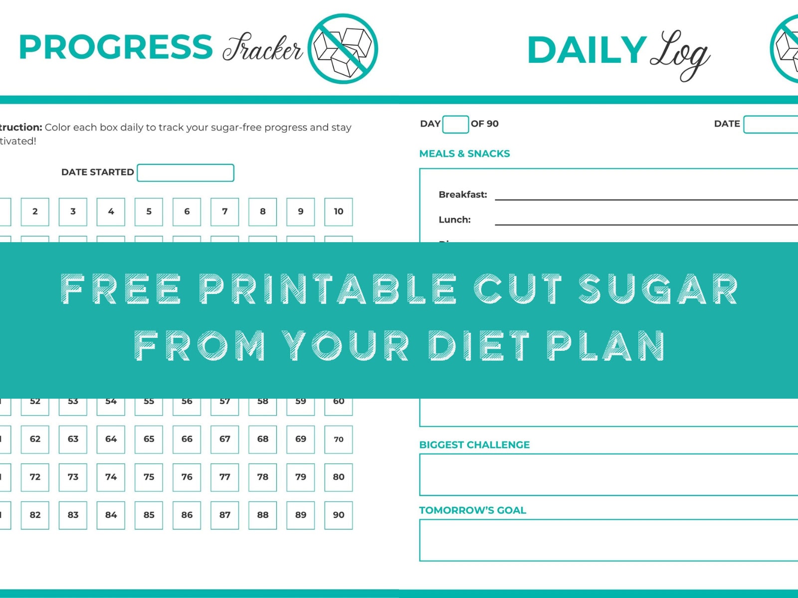 How to Cut Sugar From Your Diet Gradually (Free Printable!) - Life is ...