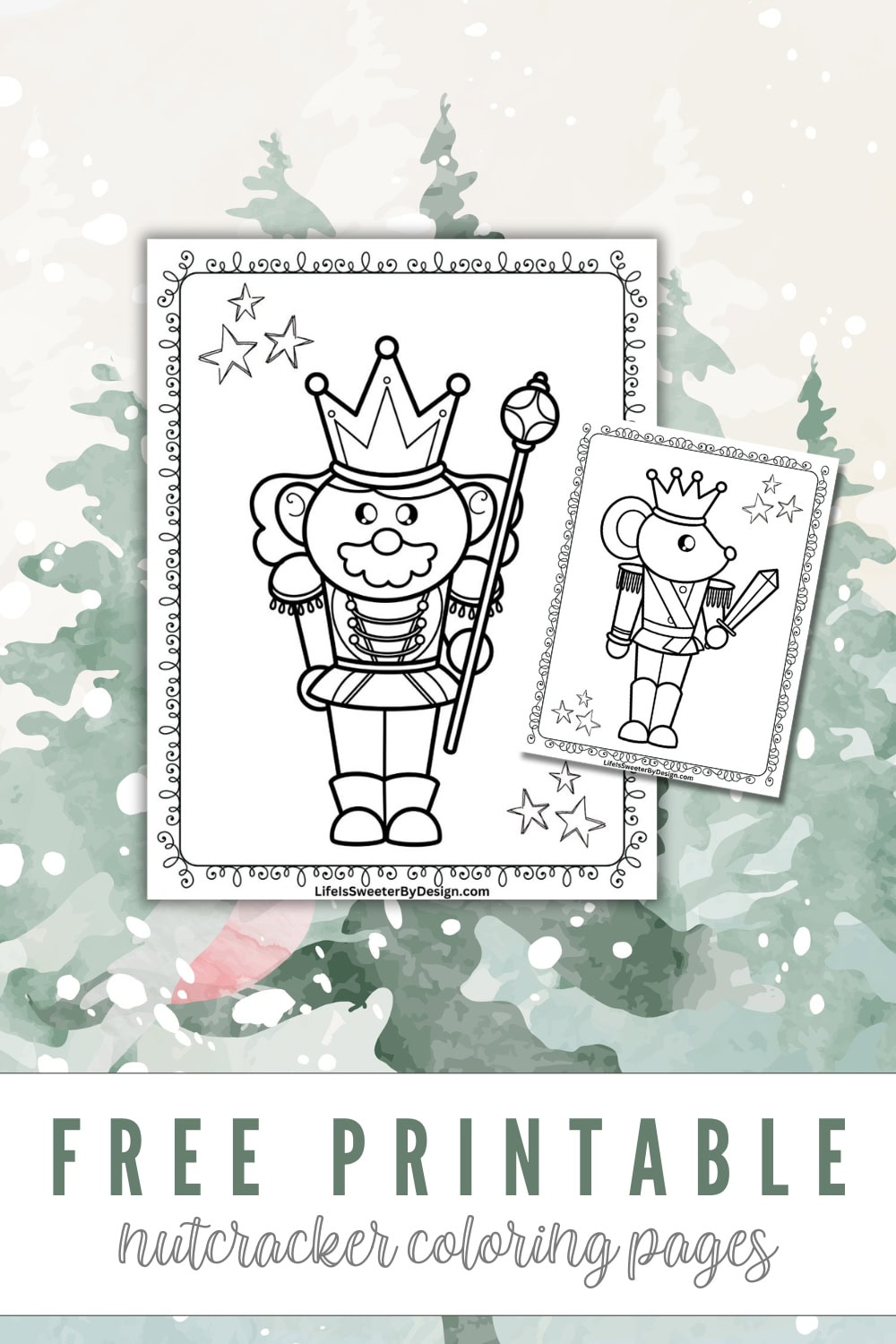 Free Printable Nutcracker Coloring Pages - Life is Sweeter By Design